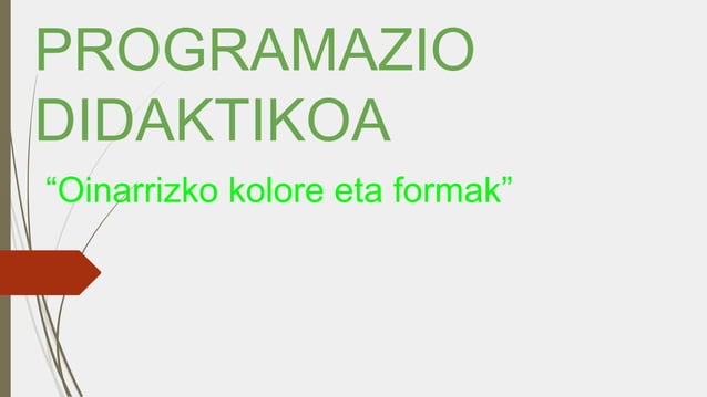 Didaktik programazioa aurkezpena | PPTX