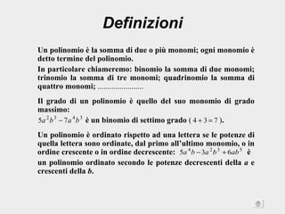I polinomi | PPT