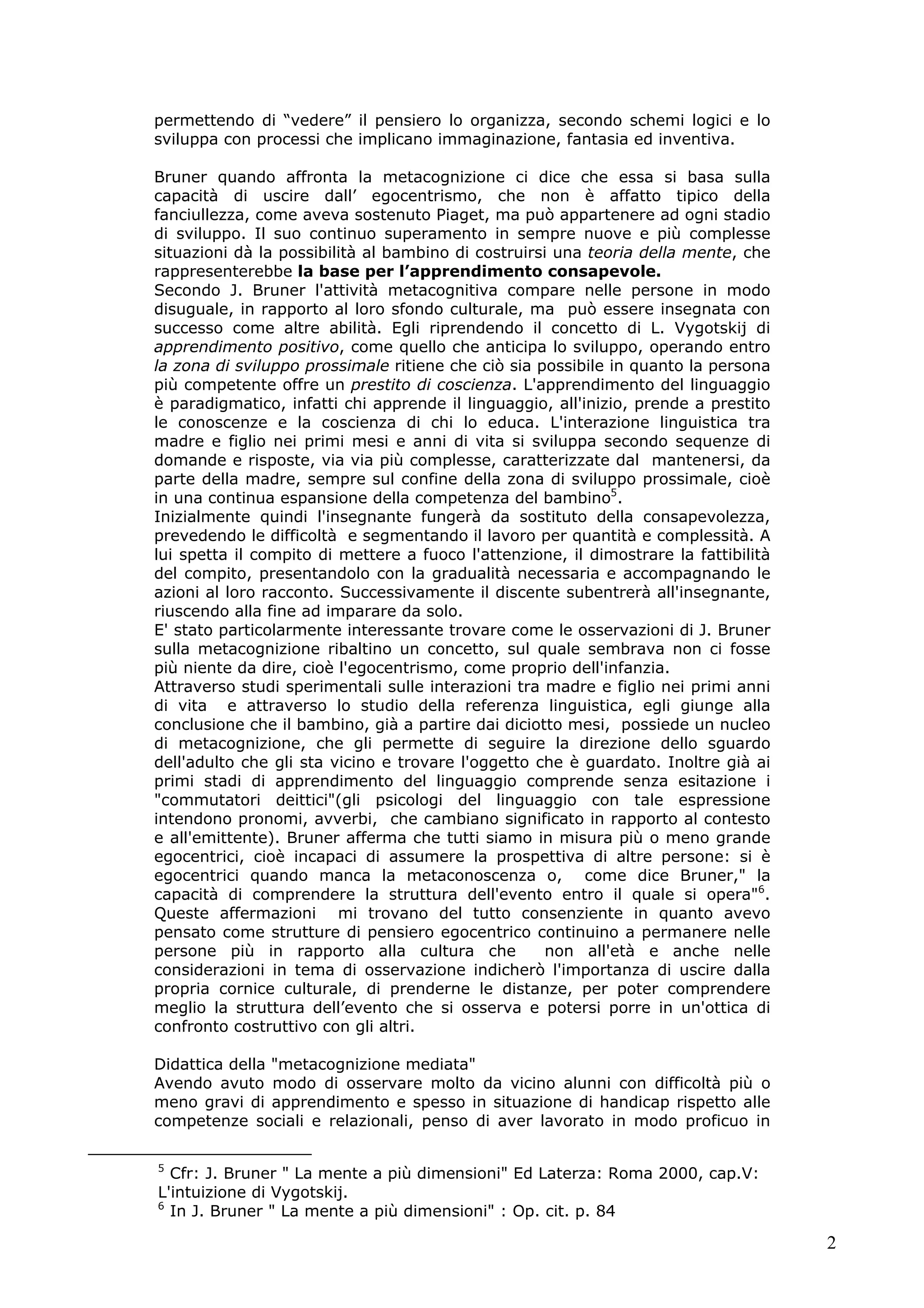 didattica metacognitiva | PDF | Educational Assessment | Education