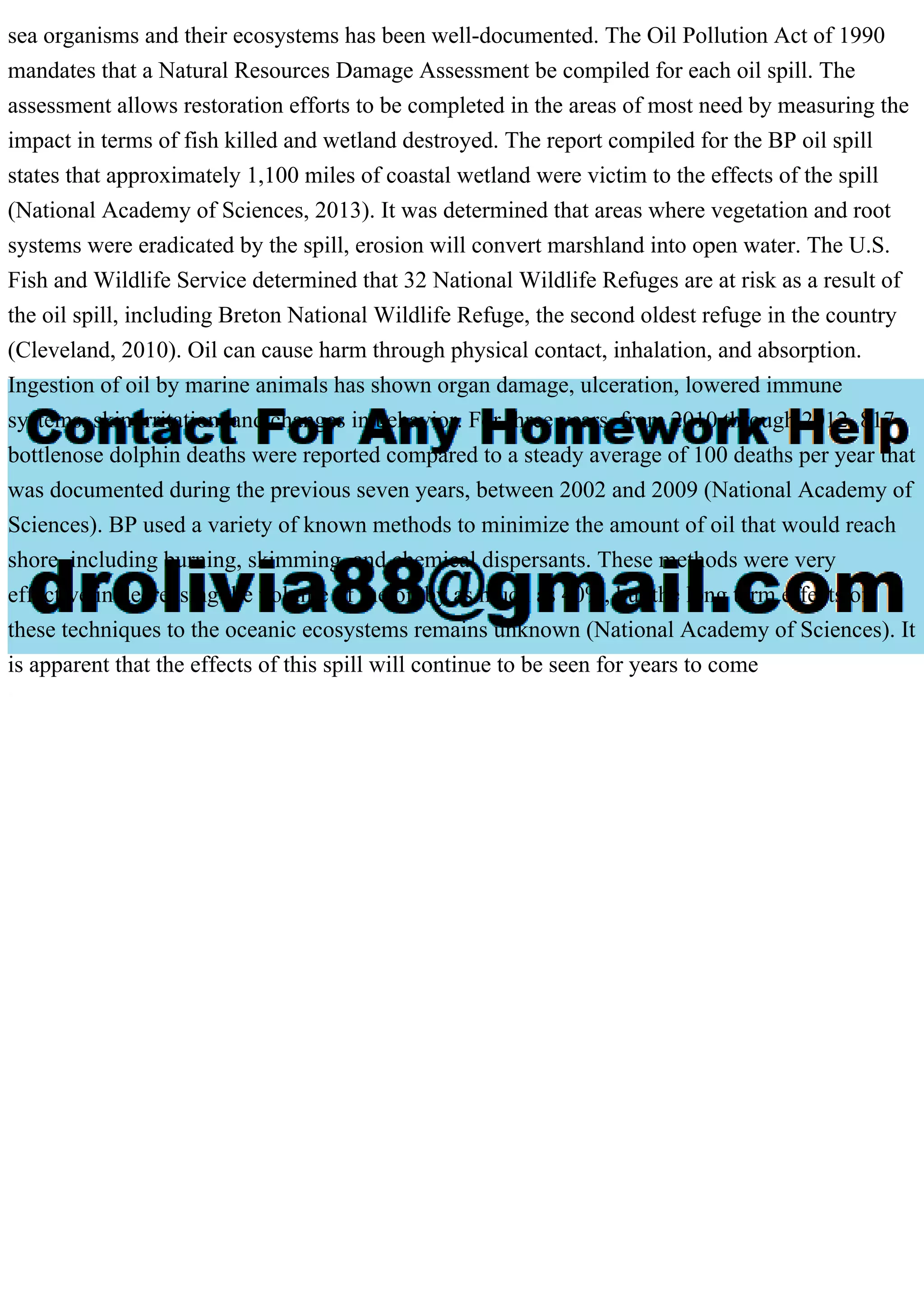 Did BP respond to the oil spill in a manner that was appropriate to .pdf