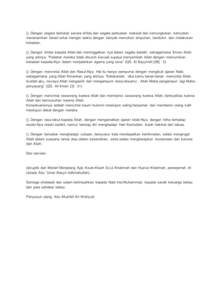 Di depan gerbang kematian | DOCX