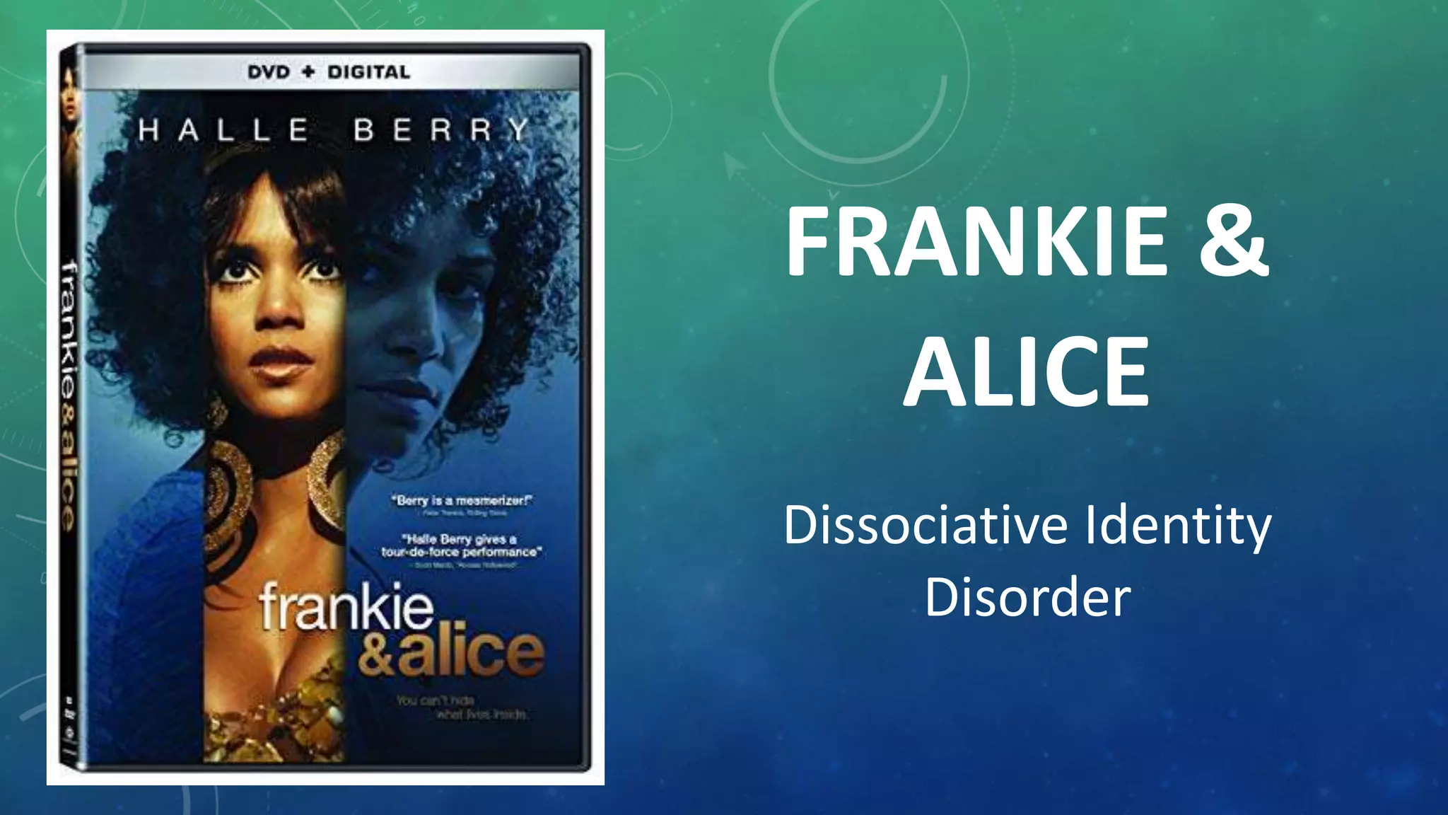 Dissociative Identity Disorder frankie and alice Nicole Basham | PPTX