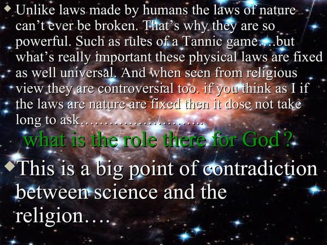 Did god creat the universe..... | PPT