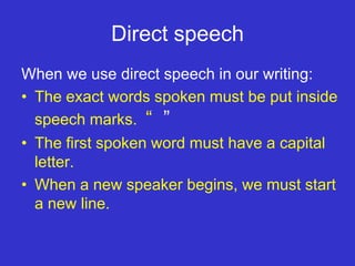 Direct and Indirect Speech | PPT