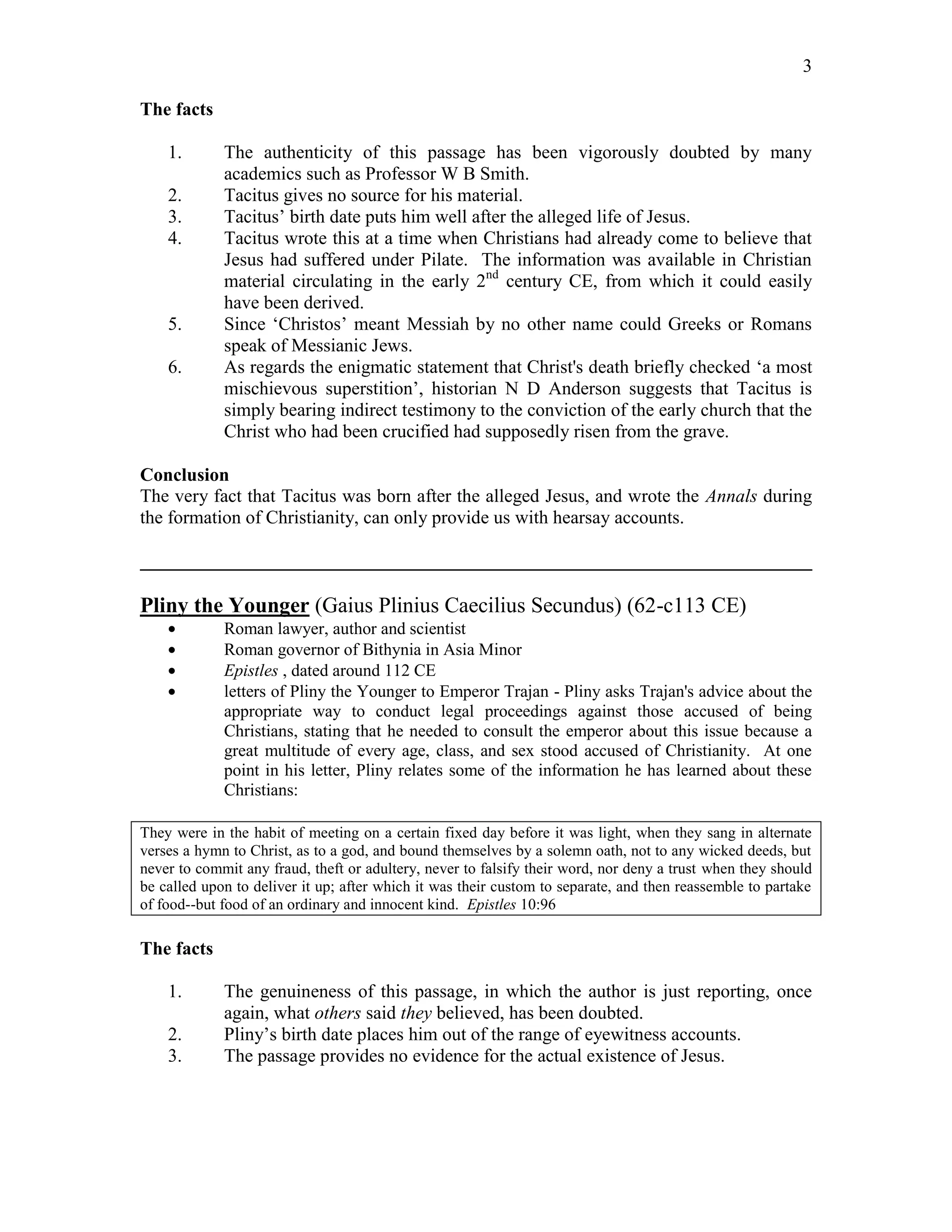 DID JESUS ACTUALLY EXIST? A CRITICAL ANALYSIS OF THE EXTRA-BIBLICAL ...