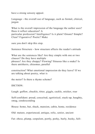 DIDLS The Key to TONE Diction - the connotation of the wo.docx