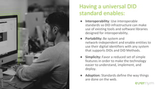 What are Decentralized Identifiers (DIDs)? | PPT