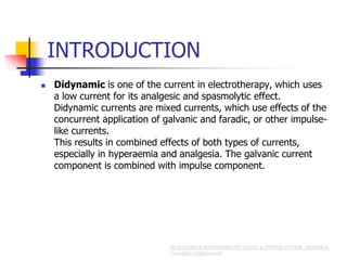 DIDYNAMIC CURRENT | PPT | Physical Therapy | Wellness