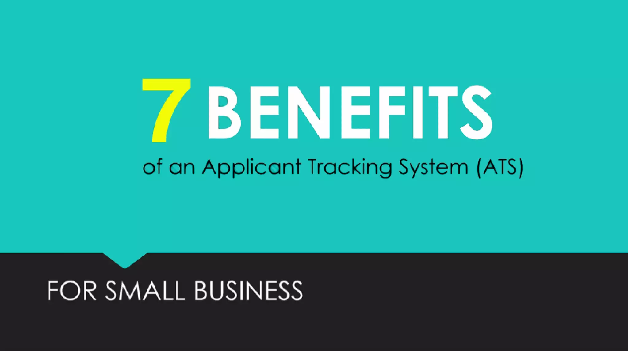 7 Benefits of An Applicant Tracking System | PDF