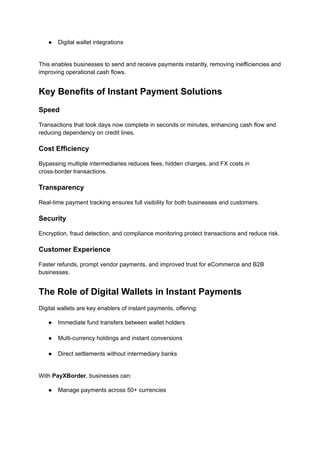Did You Know? The Future of Instant Payment Solutions | PDF