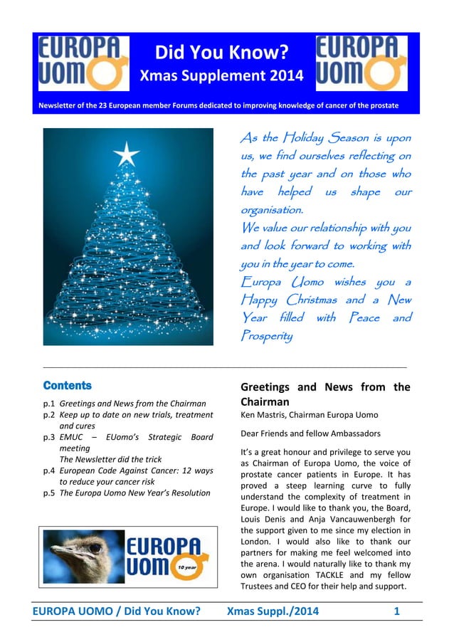 Did you know newsletter suppl.1 2014 | PDF | Cancer | Diseases and ...