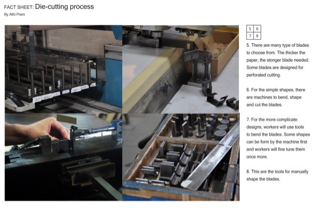Die cutting process