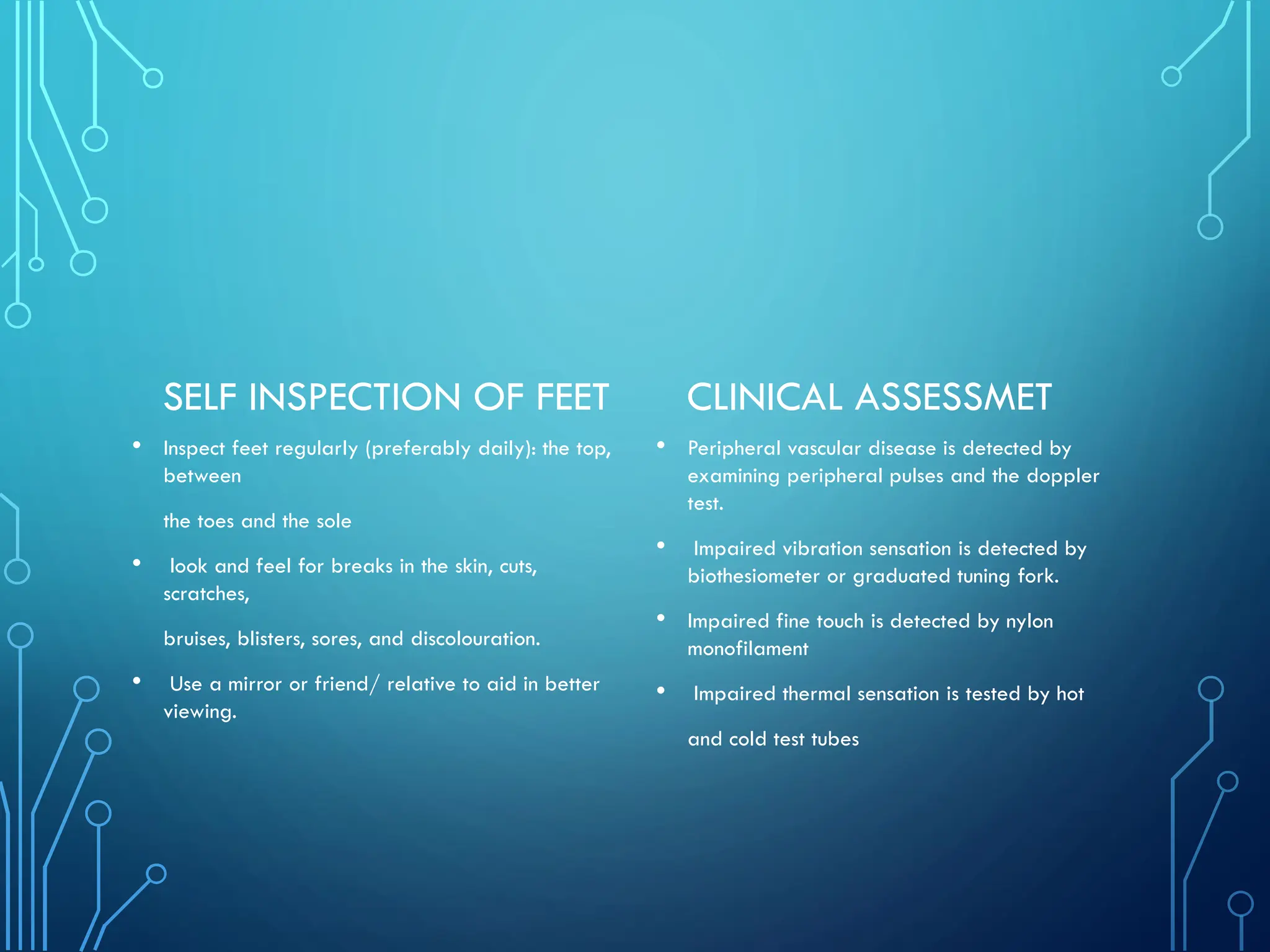 Diebetic Foot Care- by JITHEESHA C NEHRU COLLEGE OF NURSING AND ...