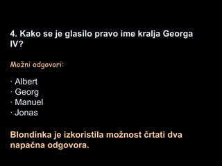 Blondinka na kvizu | PPT