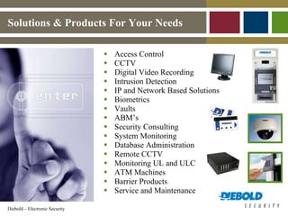 Diebold Security Monitoring