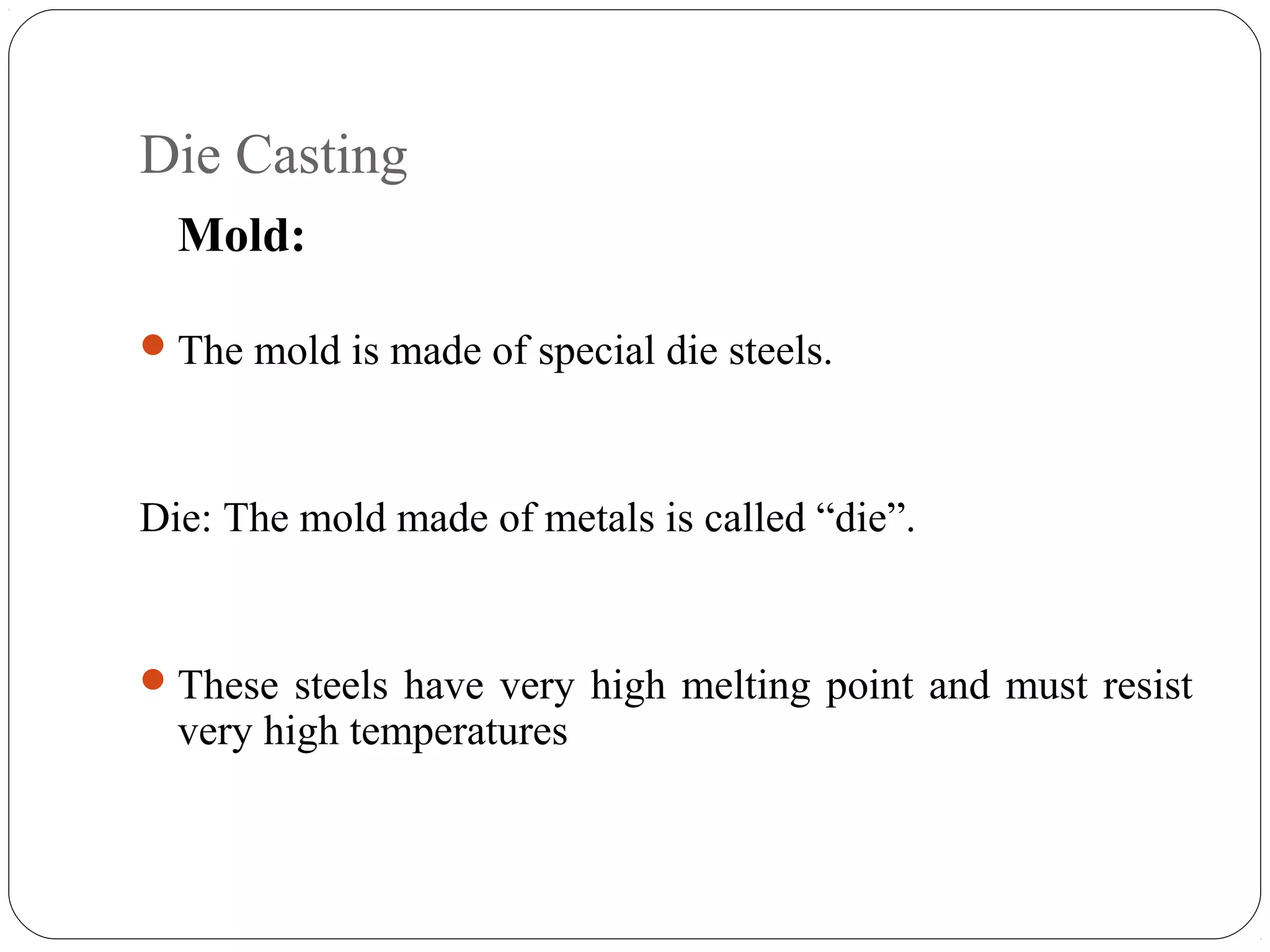 Die casting | PPT