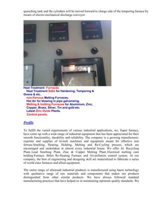 Die casting furnace | PDF