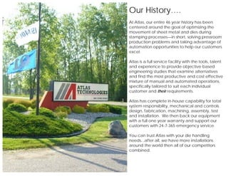 Die Change Systems - Atlas Technologies | PDF