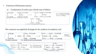 DIECKMANN CONDENSATION AND ULLMANN COUPLING REACTION | PDF