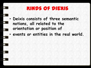 Diectic expression | PPTX