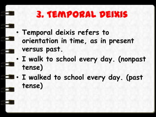 Diectic expression | PPTX