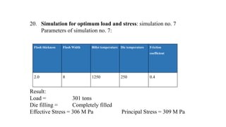 Die design optimization and die stress analysis of control arm by ...
