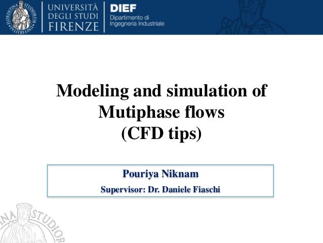 multiphase flow modeling and simulation ,Pouriya Niknam , UNIFI multiphase flow modeling and simulation ,Pouriya Niknam , UNIFI