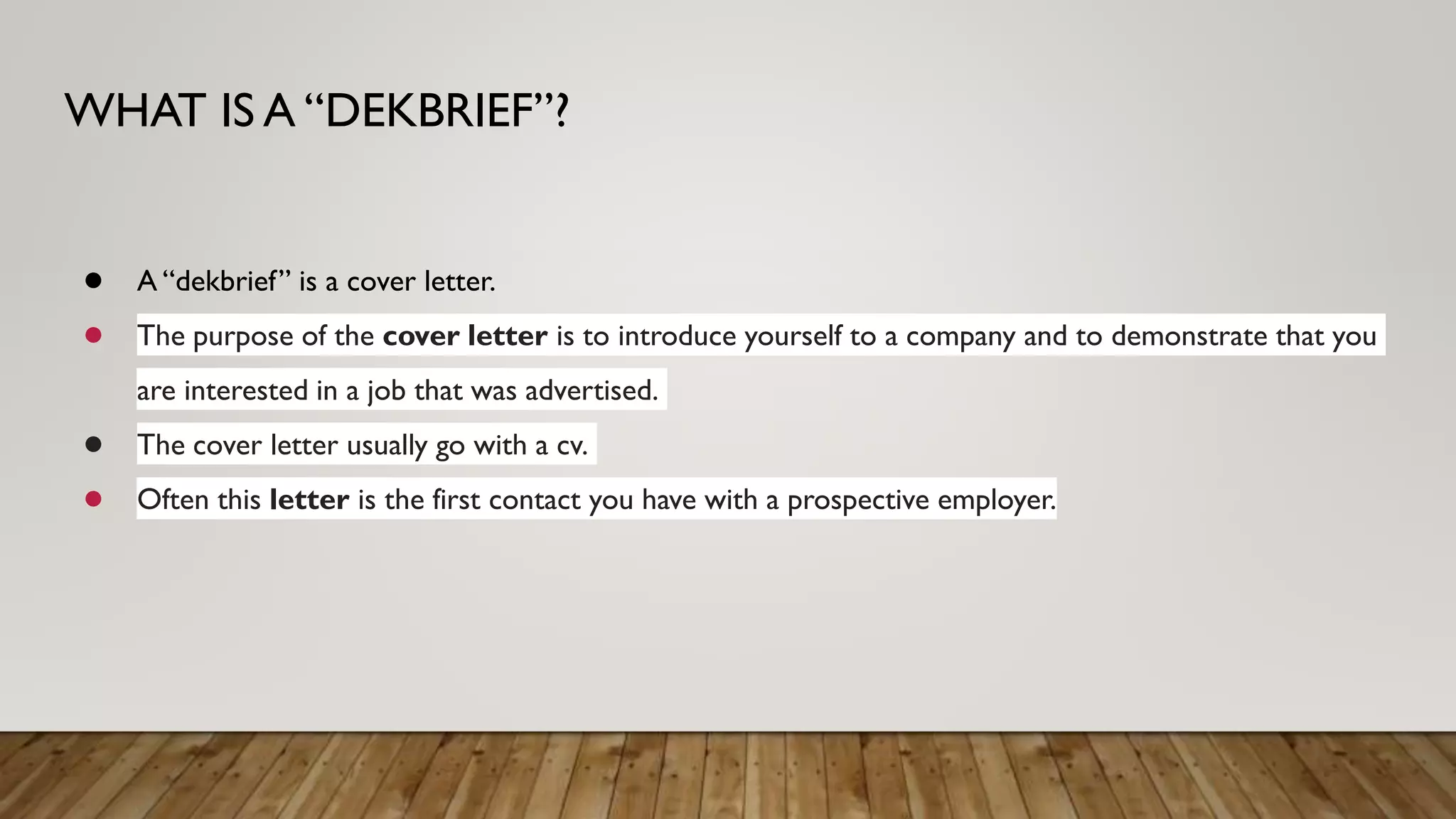 Die formaat van ‘n dekbrief.pptx