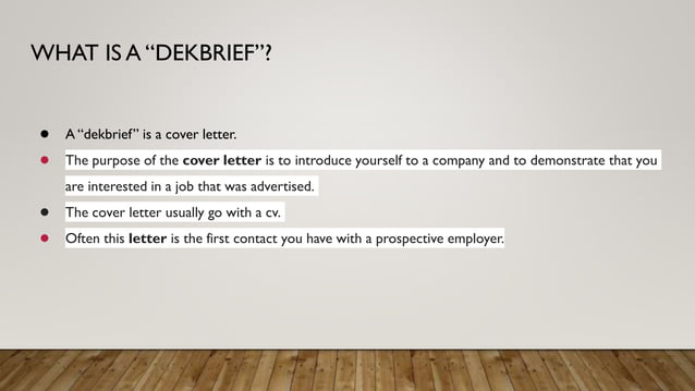 Die formaat van ‘n dekbrief.pptx