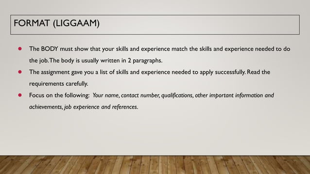 Die formaat van ‘n dekbrief.pptx