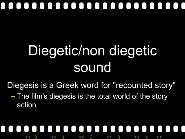 Diegetic Sound Production | PPT