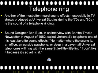 Diegetic Sound Production | PPT