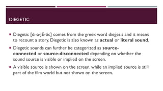 Diegetic and non diegetic sound | PDF | Music | Entertainment