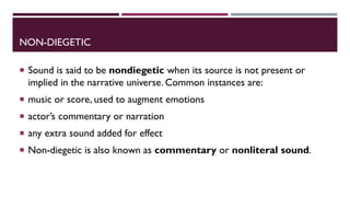 Diegetic and non diegetic sound | PDF | Music | Entertainment