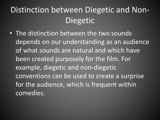 Diegetic and non diegetic sounds | PPTX