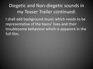 Diegetic and non diegetic sounds | PPTX