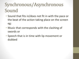 Diegetic Sound | PPTX | Musicals | Genres