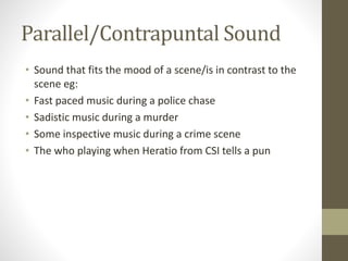 Diegetic Sound | PPTX | Musicals | Genres