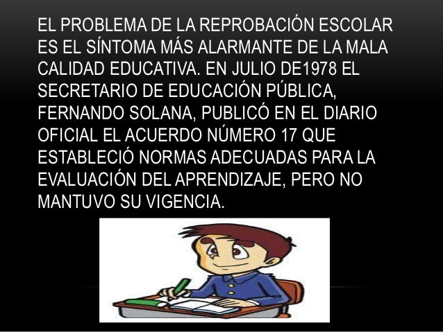 causas de reprobacion