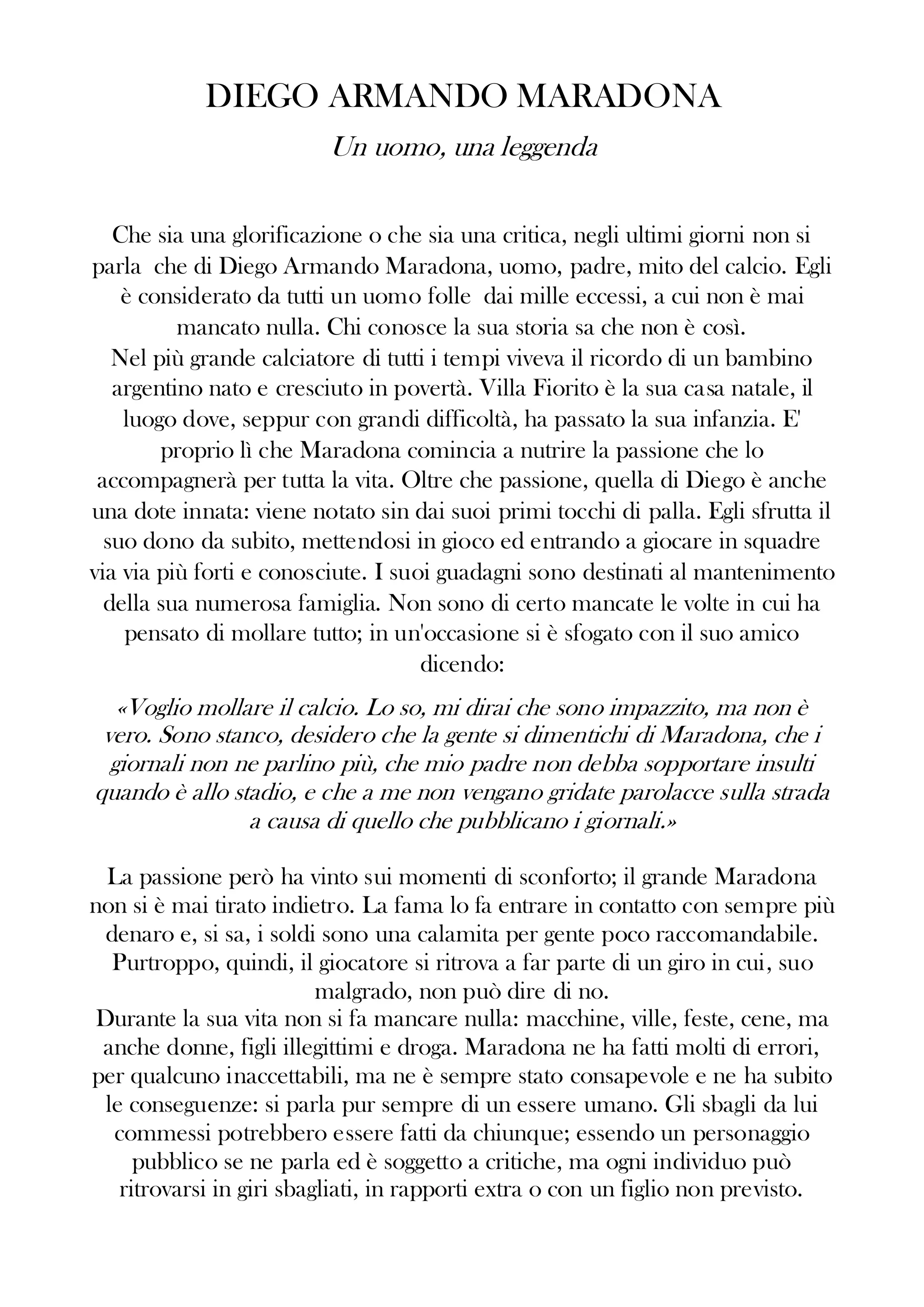 Diego Armando Maradona | PDF