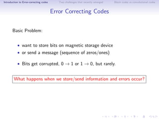 Error-Correcting codes: Application of convolutional codes to Video ...