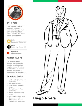 Artists Diego Rivera Synopsis and Biography | PPTX