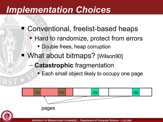 DieHard: Probabilistic Memory Safety for Unsafe Languages | PPT