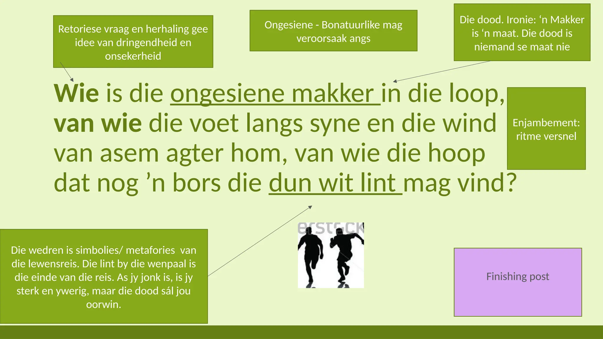 Die hardloper 2024 - Matric Afrikaans FAL poem | PPTX