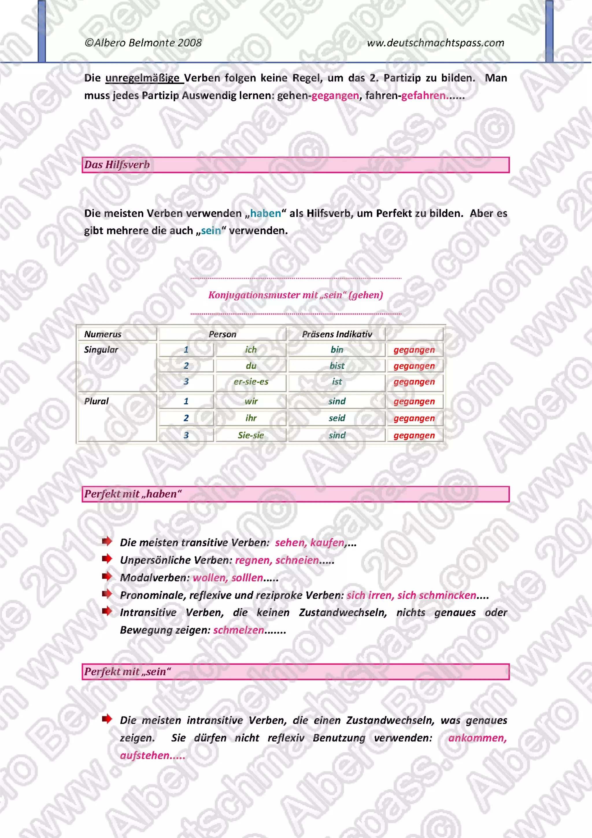 Perfekt | PDF