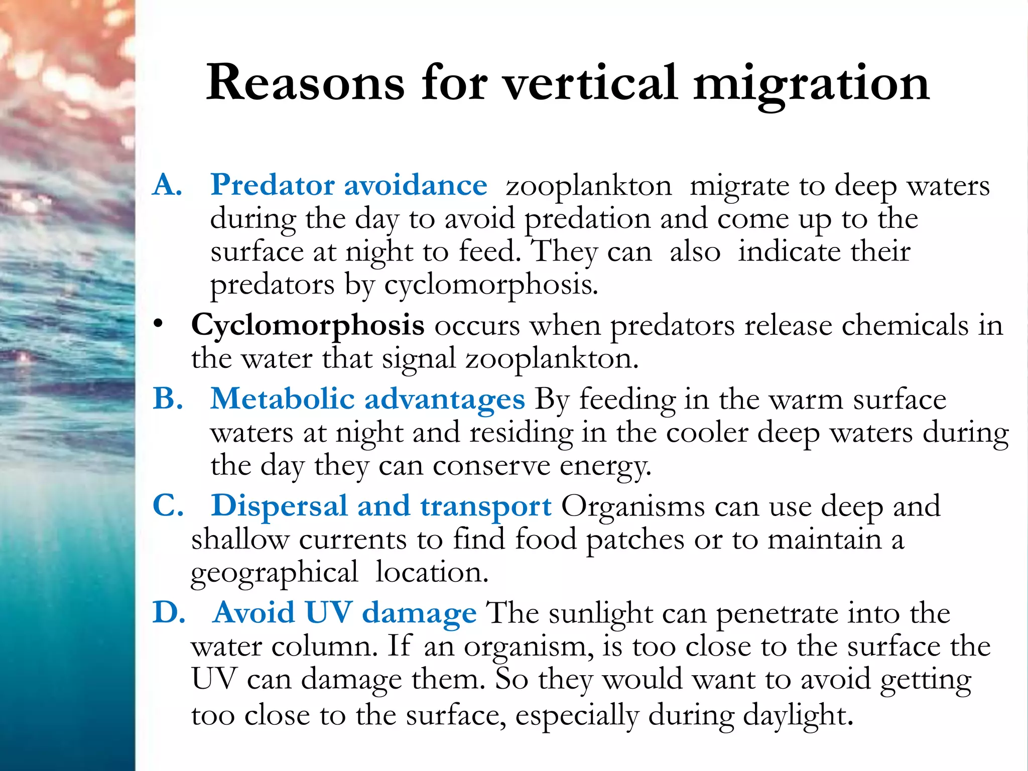 Diel vertical migration (DVM) | PPTX
