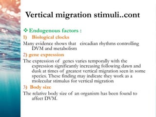Diel vertical migration (DVM) | PPTX