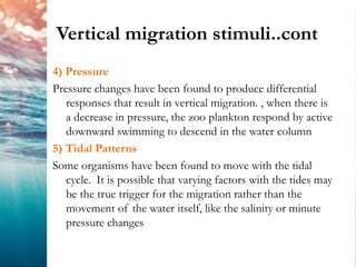 Diel vertical migration (DVM) | PPTX