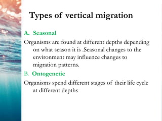 Diel vertical migration (DVM) | PPTX