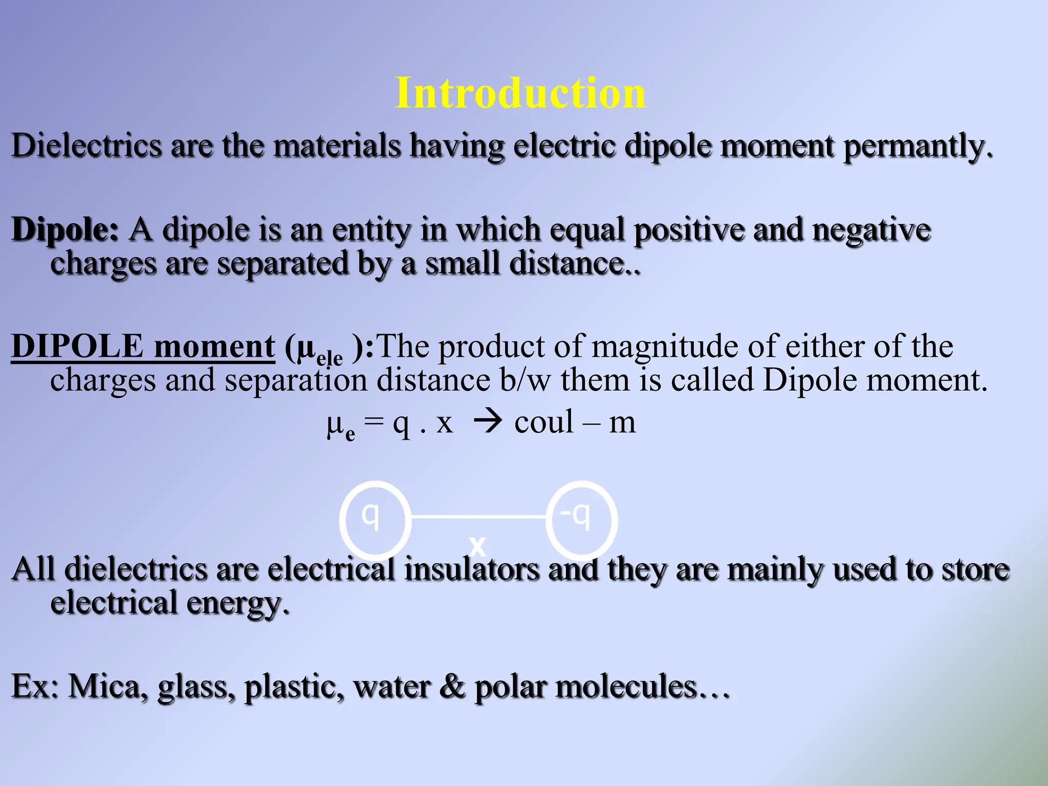 DielectricsDielectricsDielectricsDielectricsDielectrics | PPT